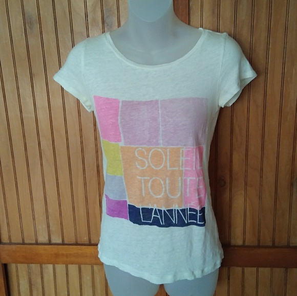 J Crew Linen Tee
